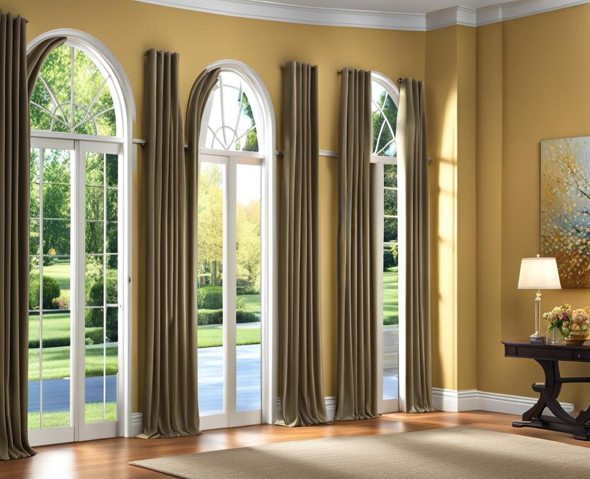 How To Make A Curtain For Arched Window at Frank Fallon blog