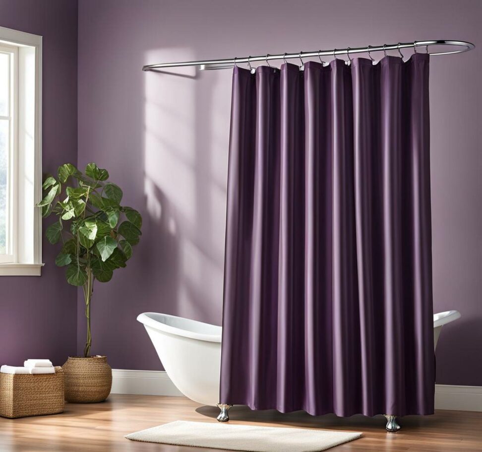 The Sophisticated Style Of An Eggplant Colored Shower Curtain Corley